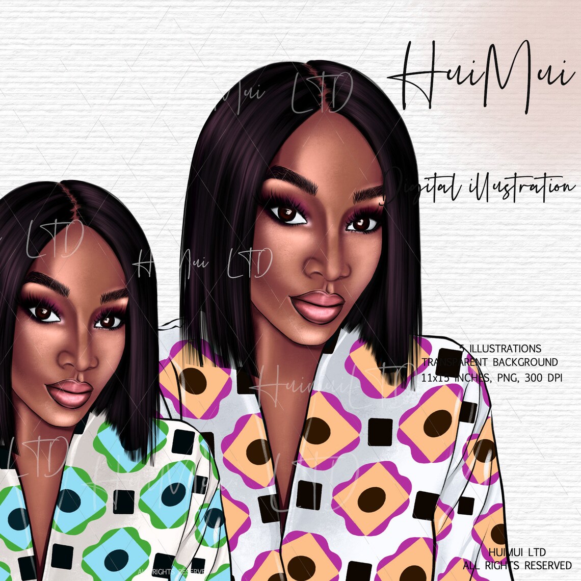 African American Clipart Black Women Fashion Girl Clipart - Etsy