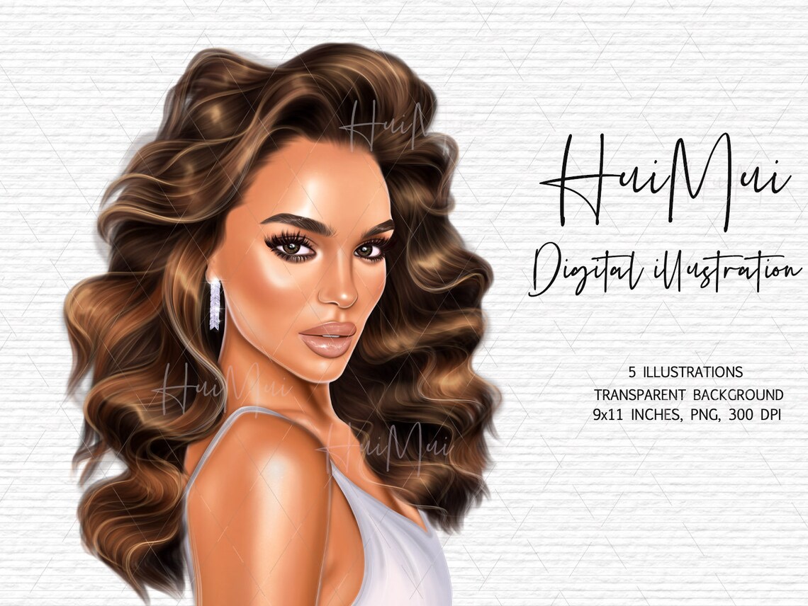 Black Woman Clipart Black Girl Magic Clipart Summer Clipart - Etsy