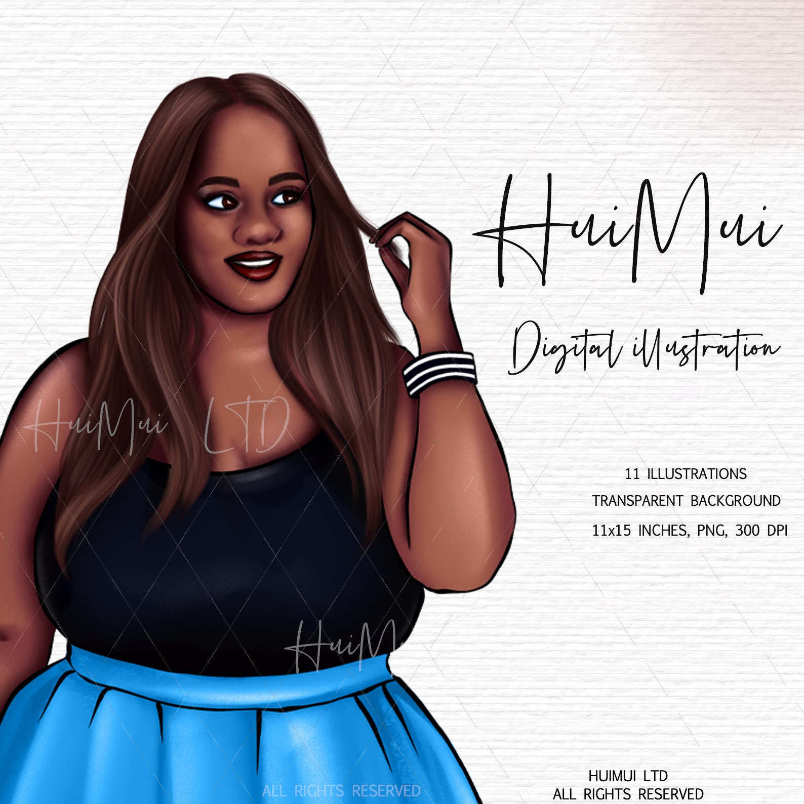 Curvy Clipart Fashion Clipart Plus Size Clipart African - Etsy Canada