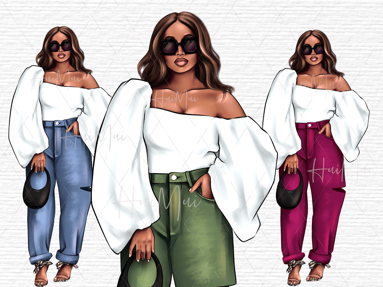 Fashion Girl Clipart Fall Girl Clipart Clipart for Planner - Etsy