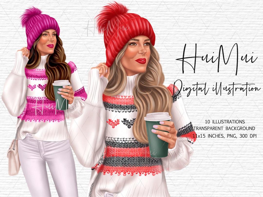 Christmas Clipart, Holiday Clipart, Winter Watercolor Digital ...