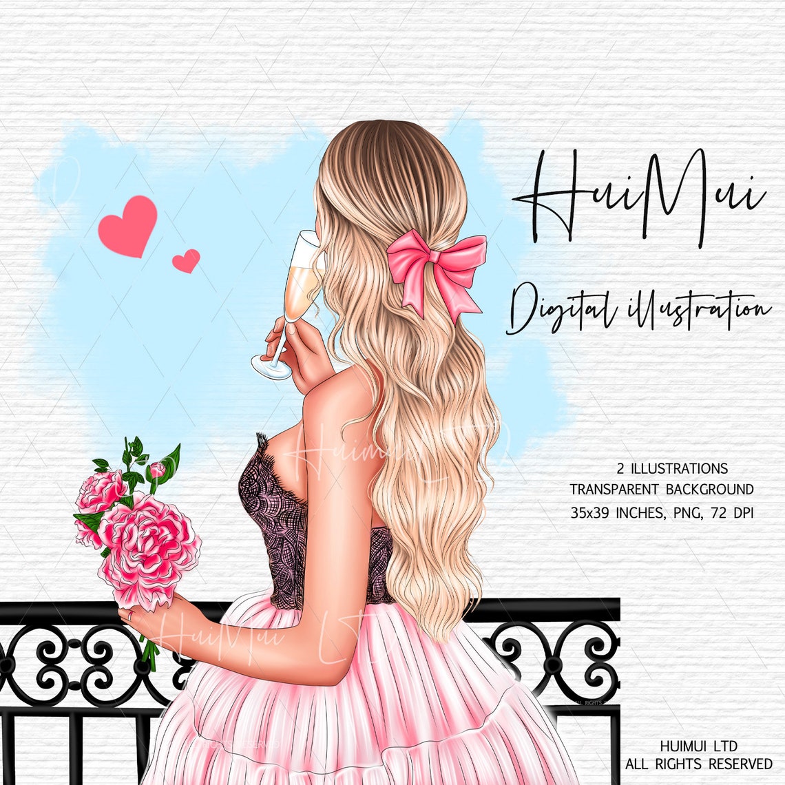 Fashion Woman Clipart, Planner Girl Clipart, Planner Scene Illustration ...