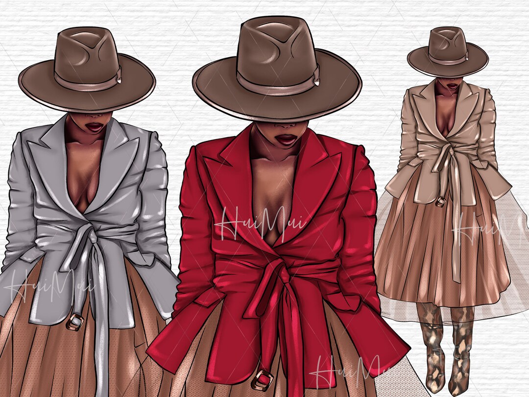 Fashion Girl Clipart Planner Girl Clipart Fashion Illustration ...