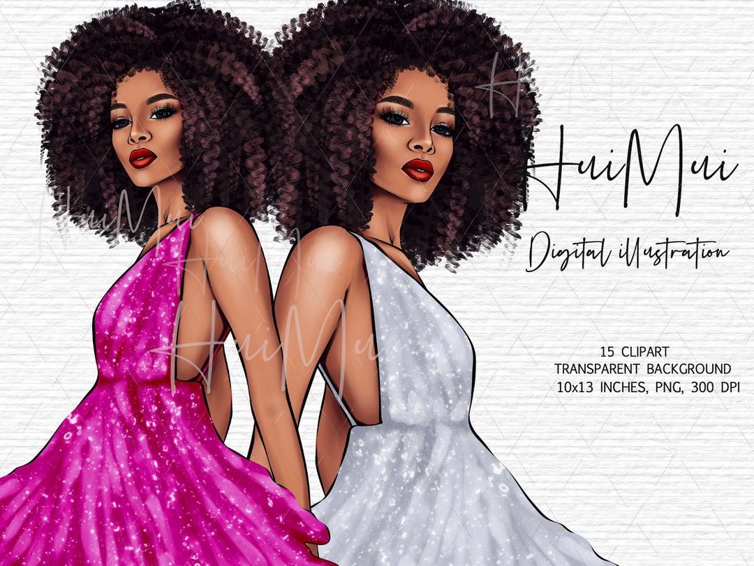 Planner Stickers Clipart, Glam Clipart, Fashion Girl Clipart, Girl Boss ...