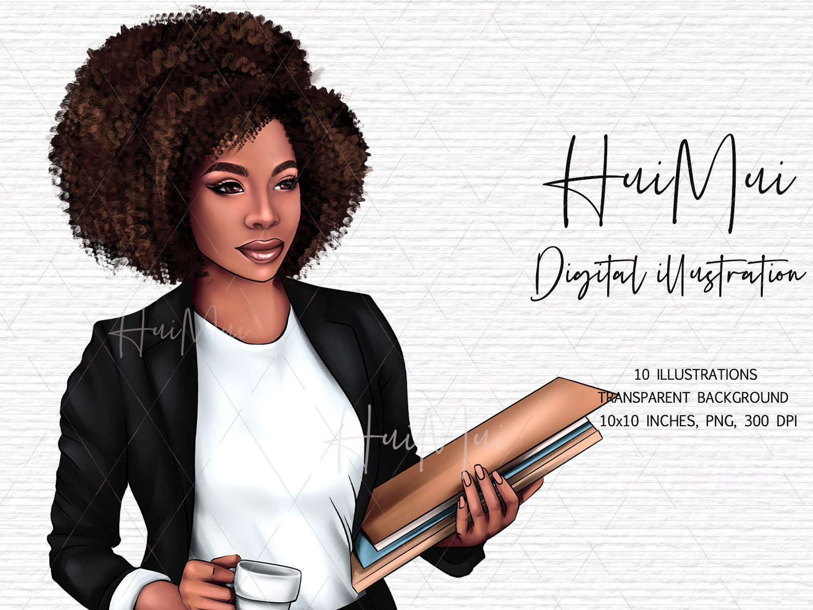 Professional Black Woman Clipart