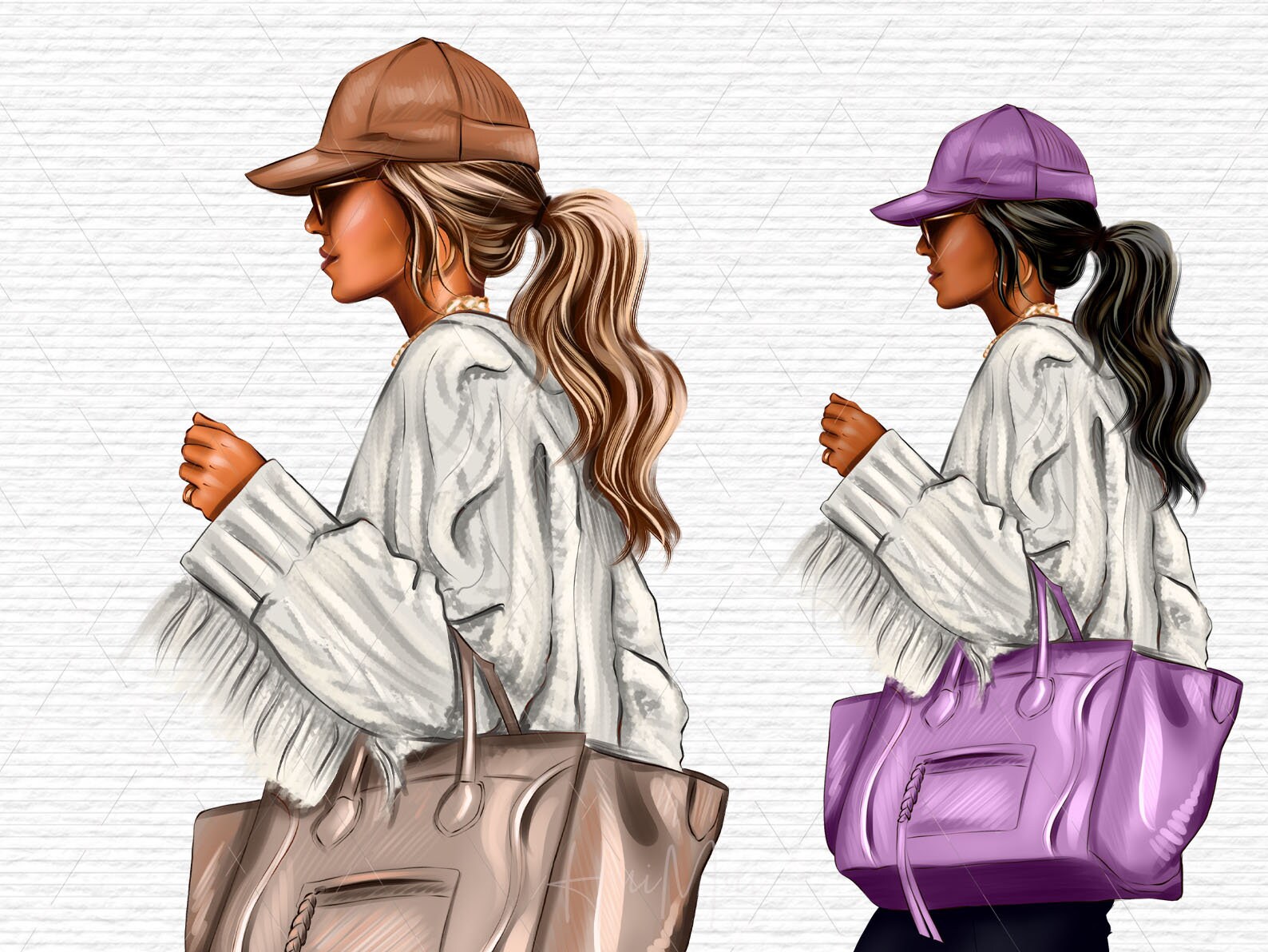 Fashion Girl Clipart Planner Girl Clipart Adventure Road - Etsy