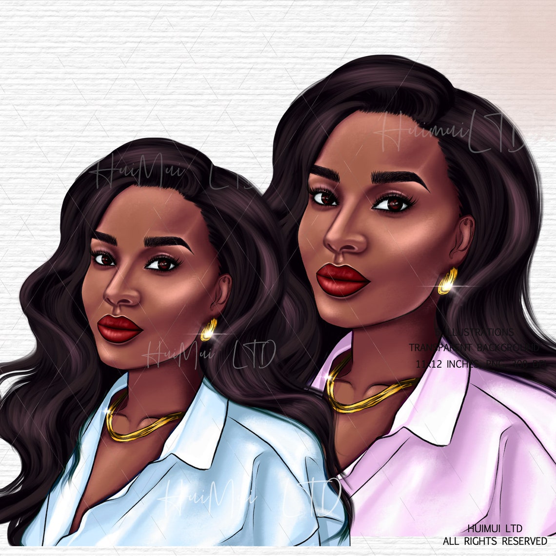 Black Girl Clipart African American Clipart Fashion | Etsy