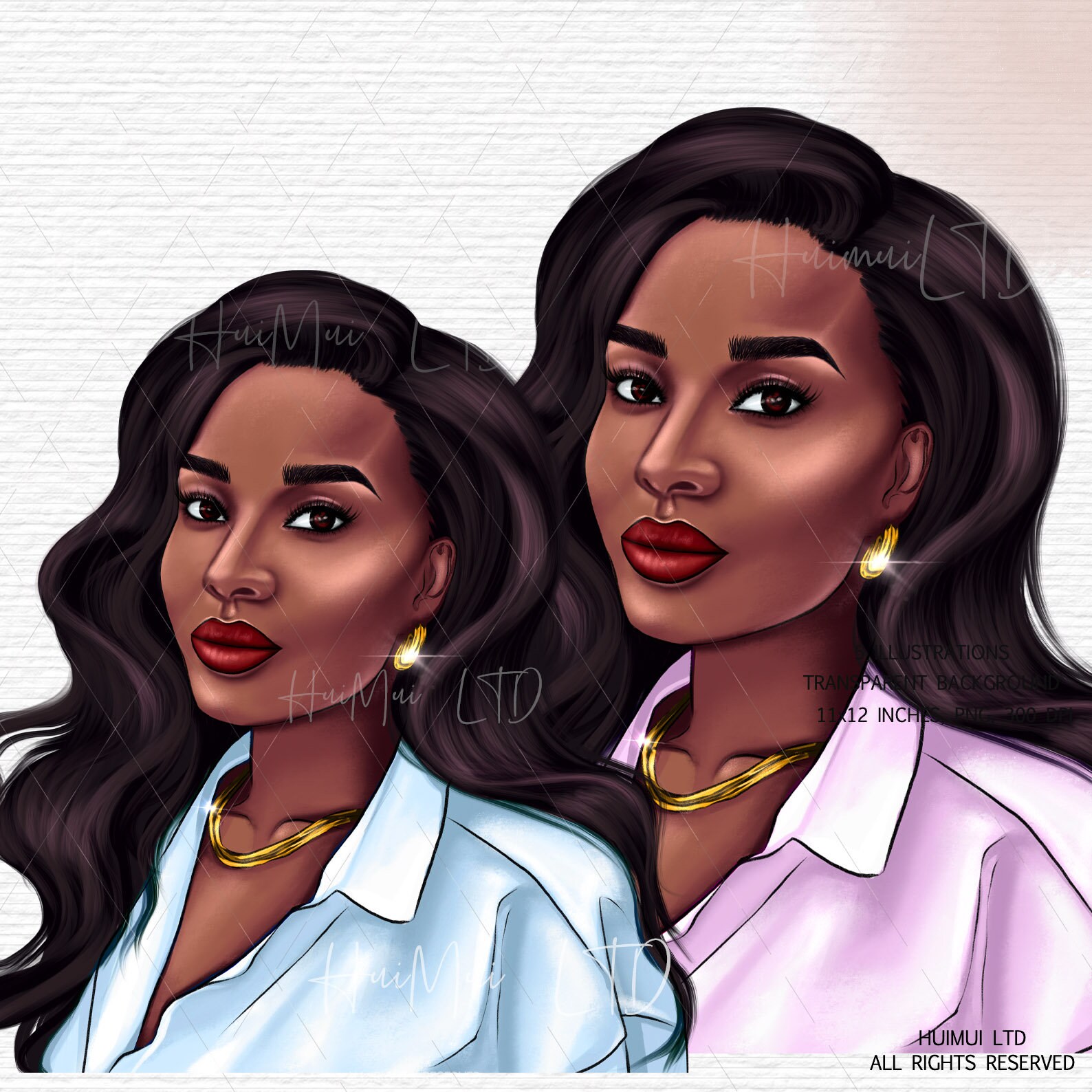 Black Girl Clipart African American Clipart Fashion | Etsy