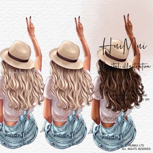Woman Clipart, Girl Clipart,summer Clipart, Beach Clipart, Spring ...