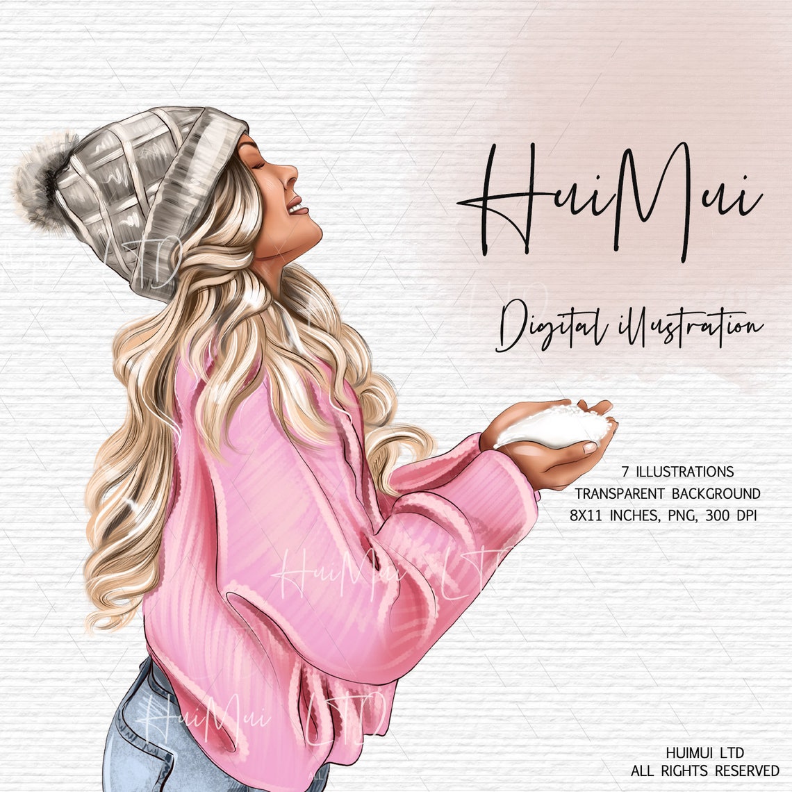 Winter Clipart Commercial Use Winter Watercolor Snowing - Etsy