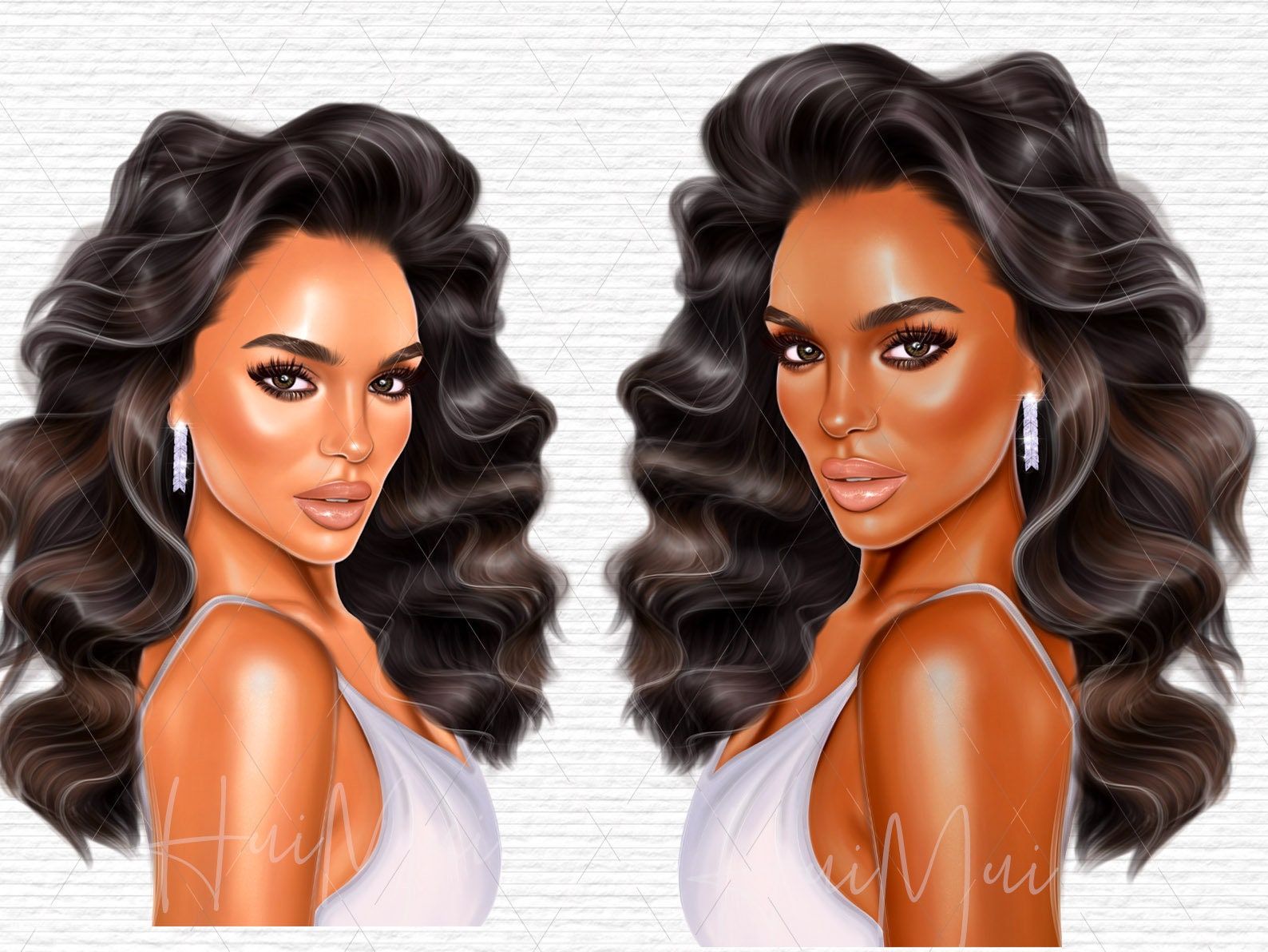 Black Woman Clipart Black Girl Magic Clipart Summer Clipart - Etsy