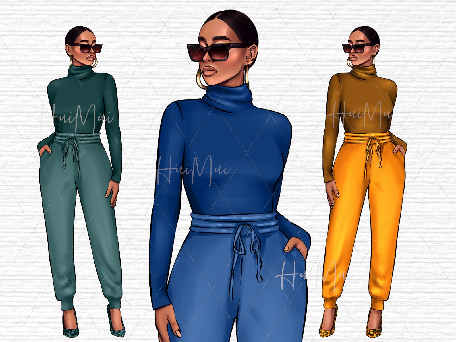 Autumn Clip Art Cute Girls PNG Fall Planner Clipart Fashion Girl ...