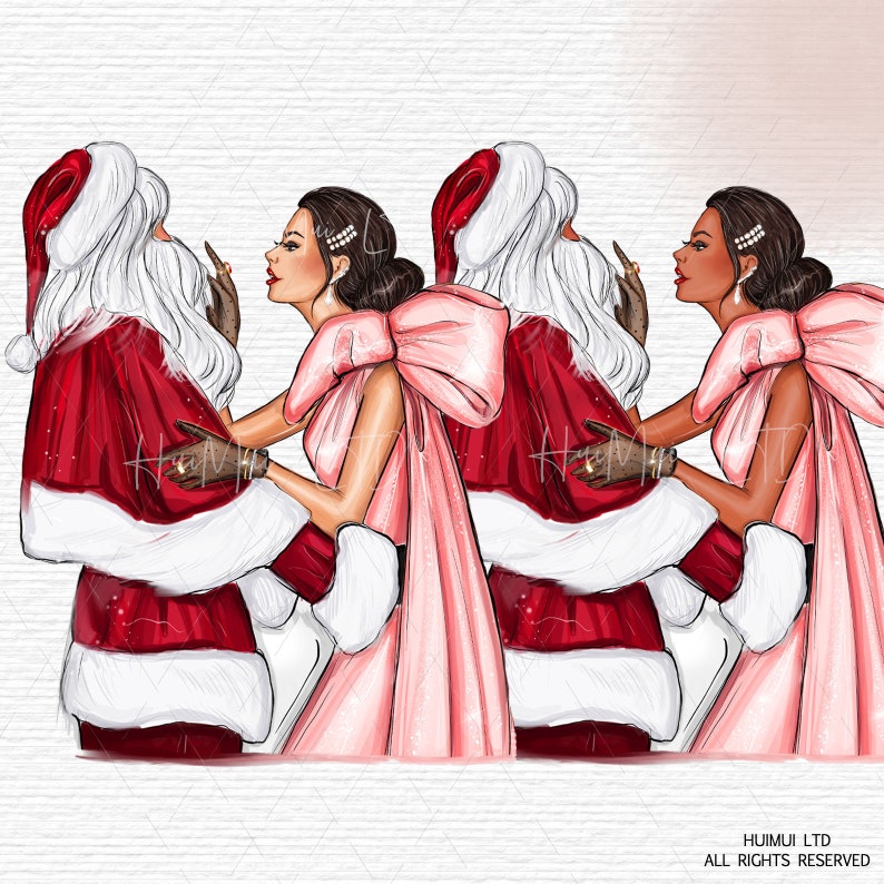 Christmas Clipart Santa Clipart Holiday Clipart Winter - Etsy