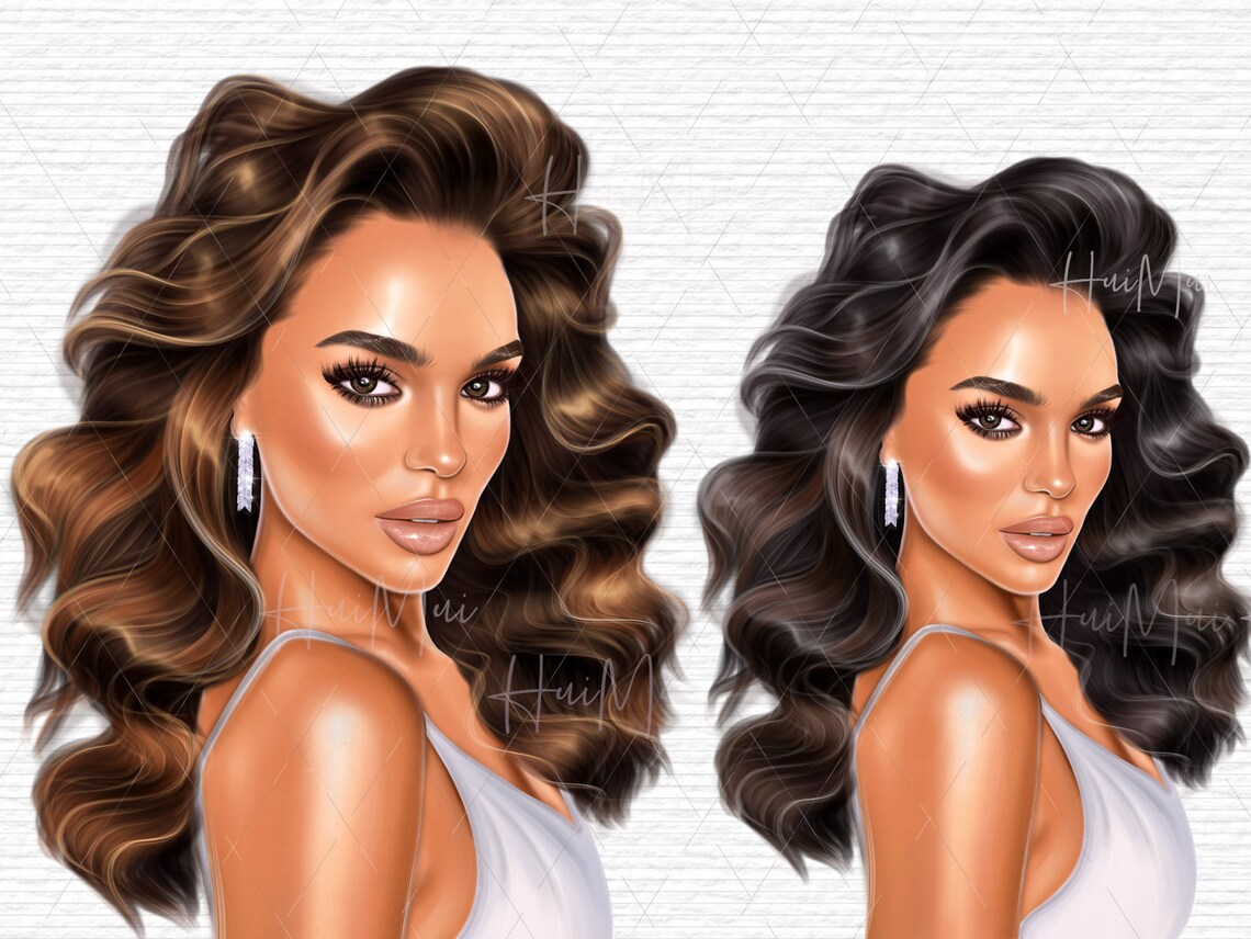 Black Woman Clipart, Black Girl Magic Clipart, Summer Clipart With ...