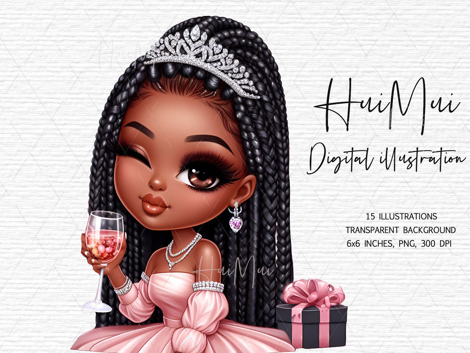 Chibi Doll Clipart Bundle Chibi Clipart Birthday Party Clipart Birthday ...
