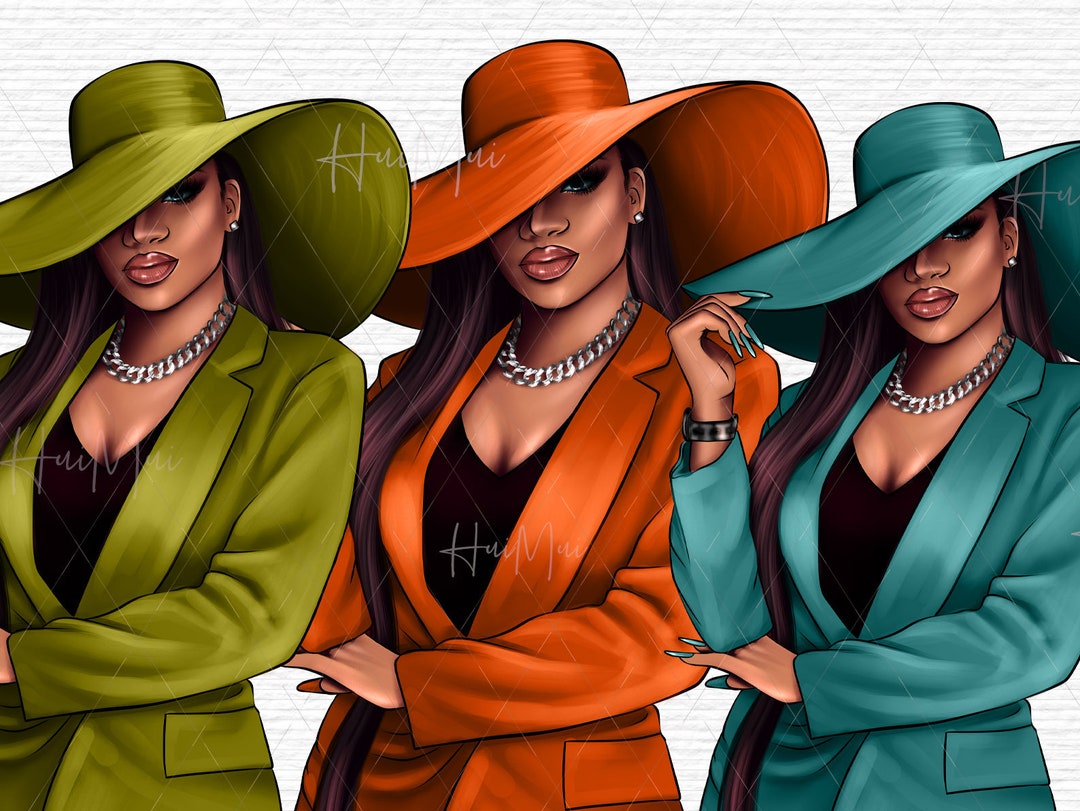Boss Lady Clipart Girl Boss Clipart Black Woman Clipart Fashion Clipart ...