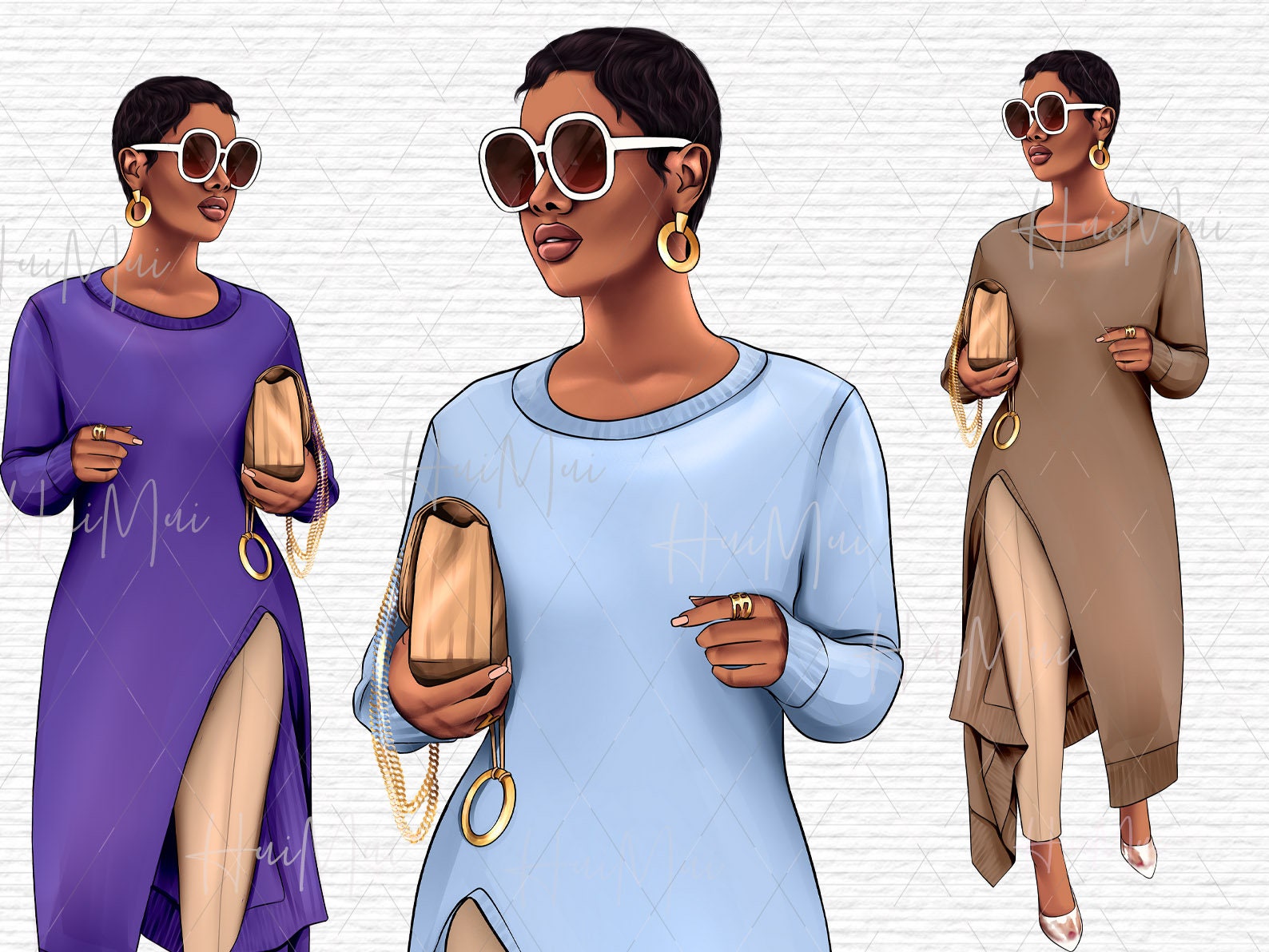 Fall Fashion Girl Clipart Fashion Clipart Boss Lady Clipart - Etsy