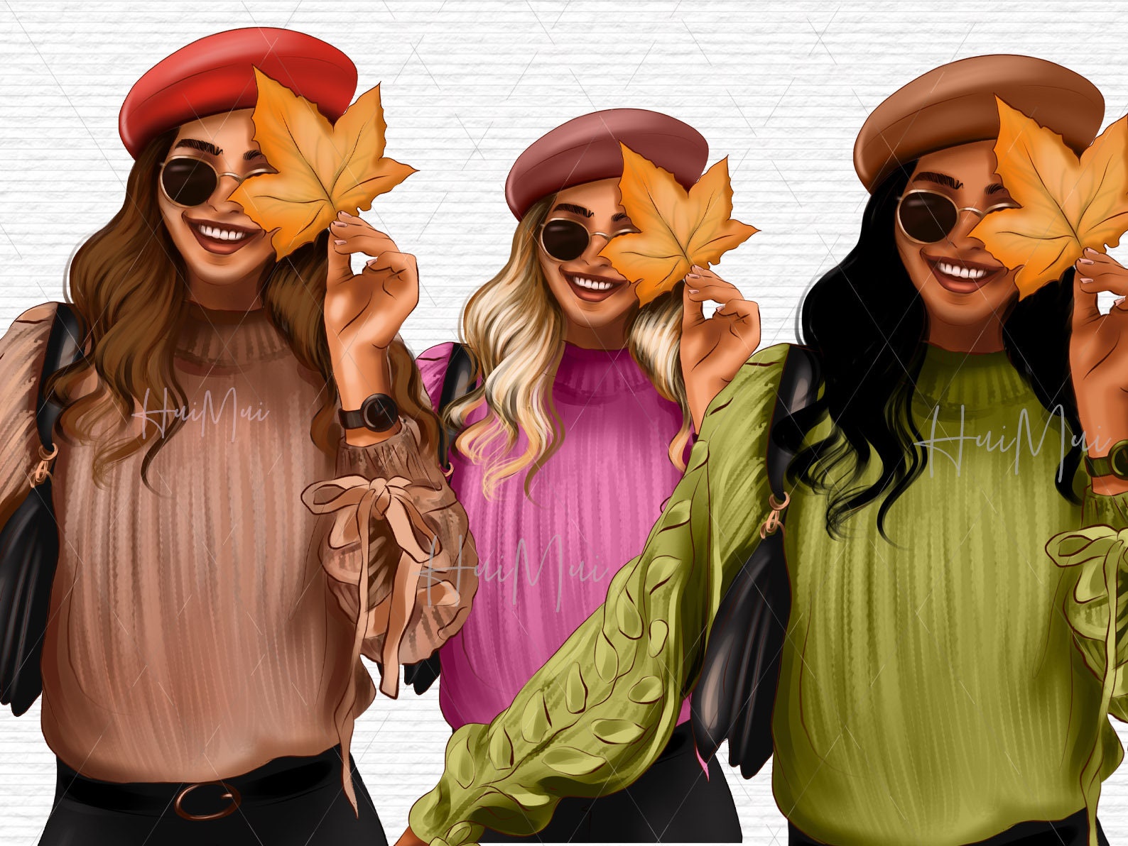 Fall Clipart Autumn Fashion Girl Clipart Fashion - Etsy