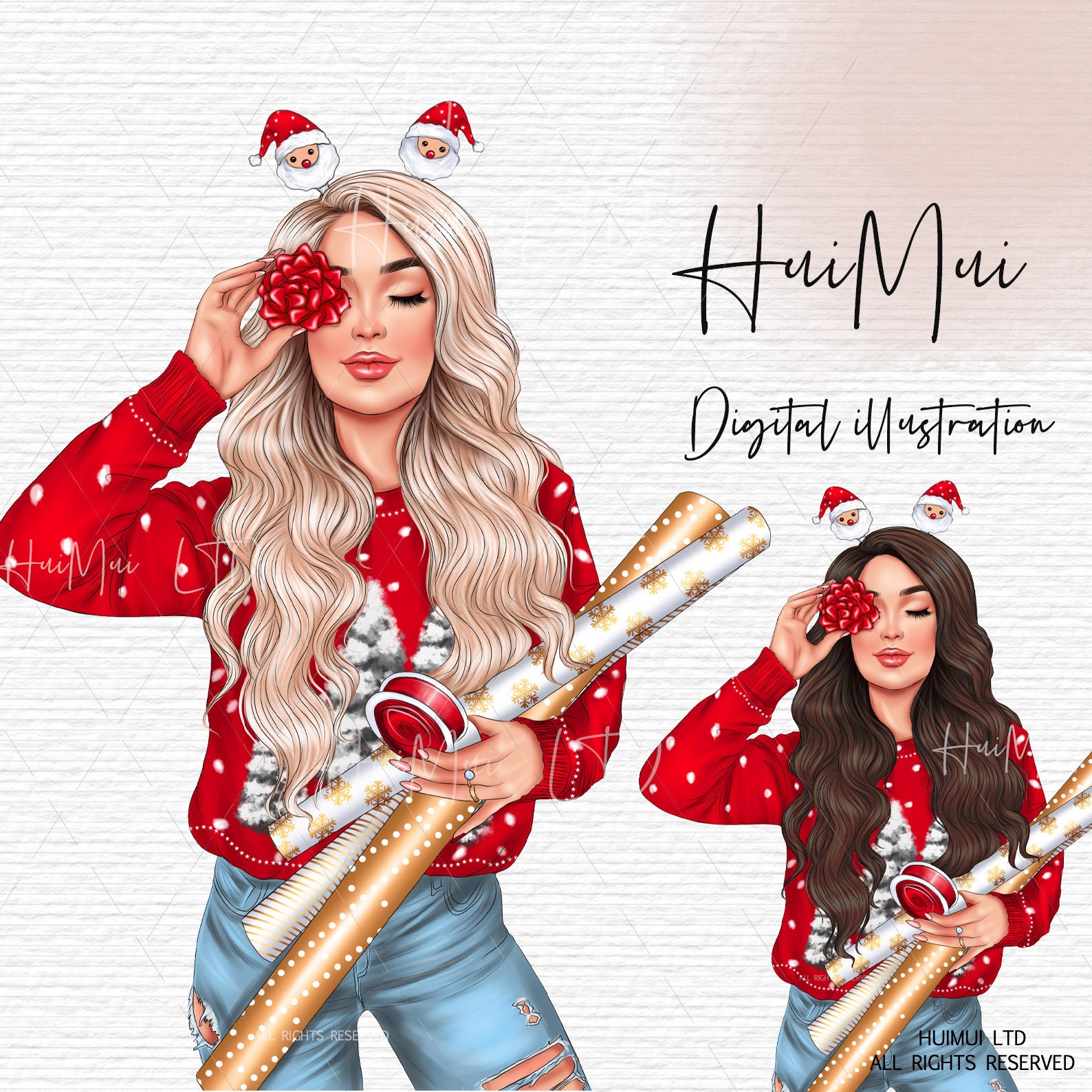 Winter Clipart Winter Clipart Watercolor Cute Christmas - Etsy