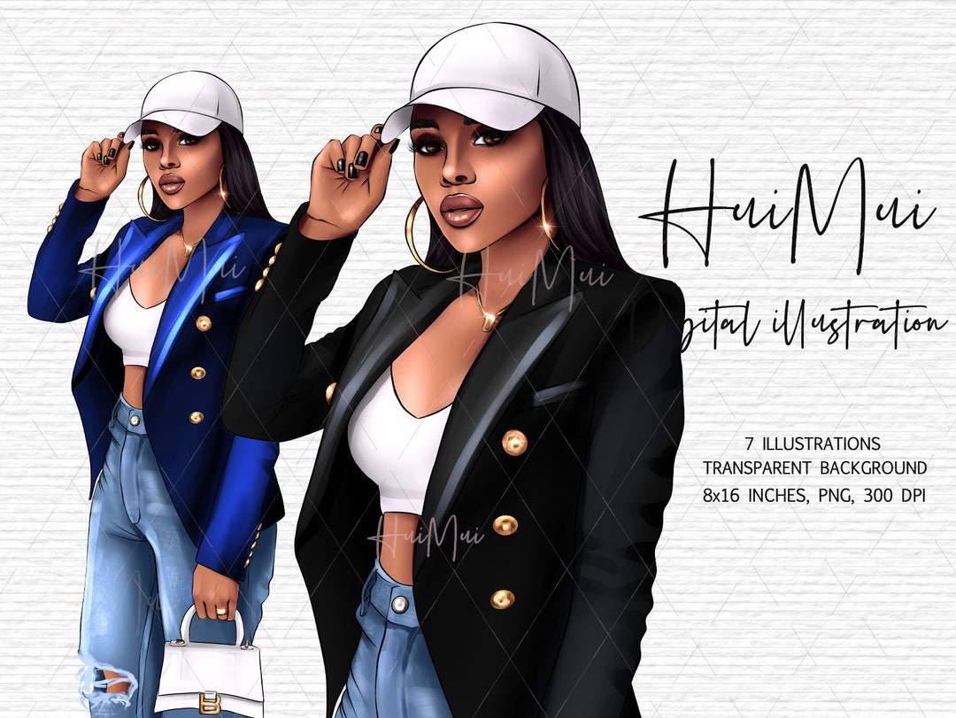 African American Woman Png Black Girl Magic Jeans Fashion Clipart Afro ...