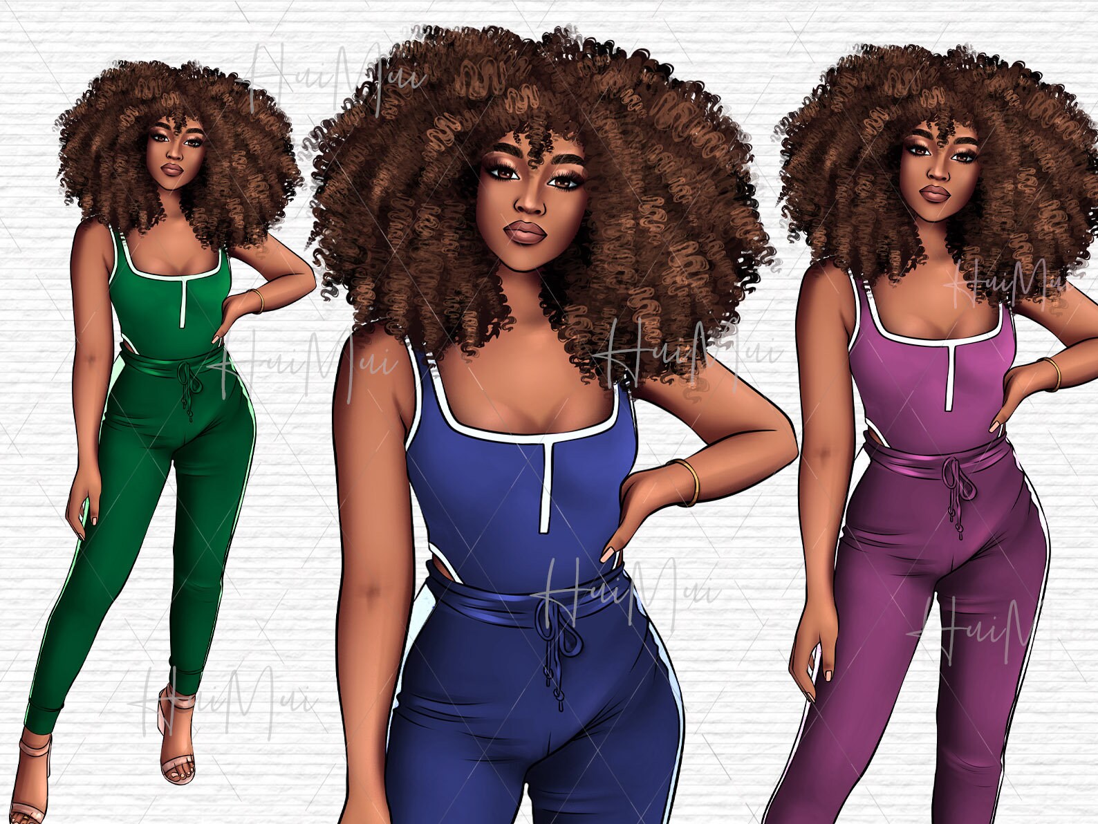 Melanin Shades Afro Woman Decal Melanin Clipart Melanin - Etsy