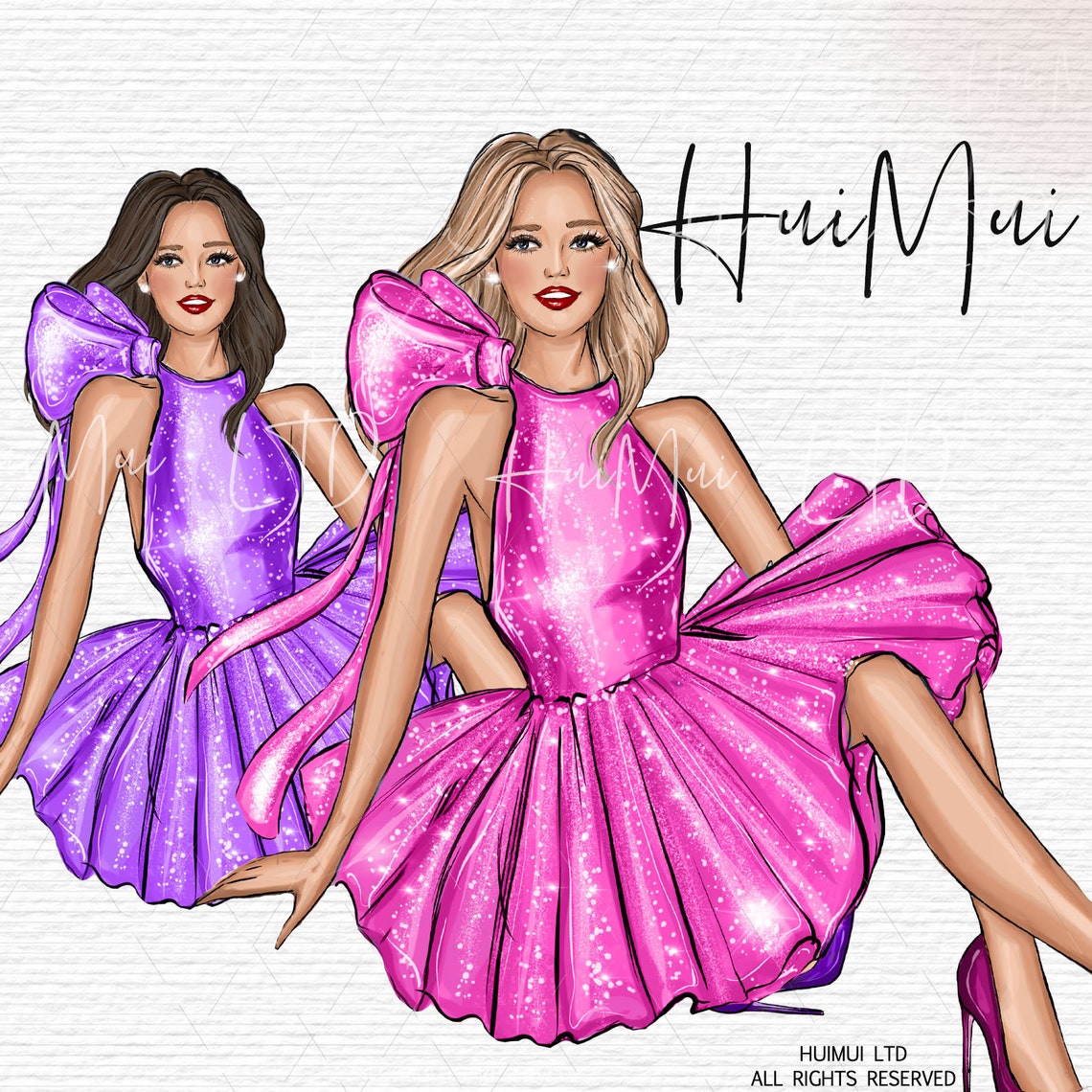 Cute Girl Clipart Digital Illustration Fashion Clipart - Etsy