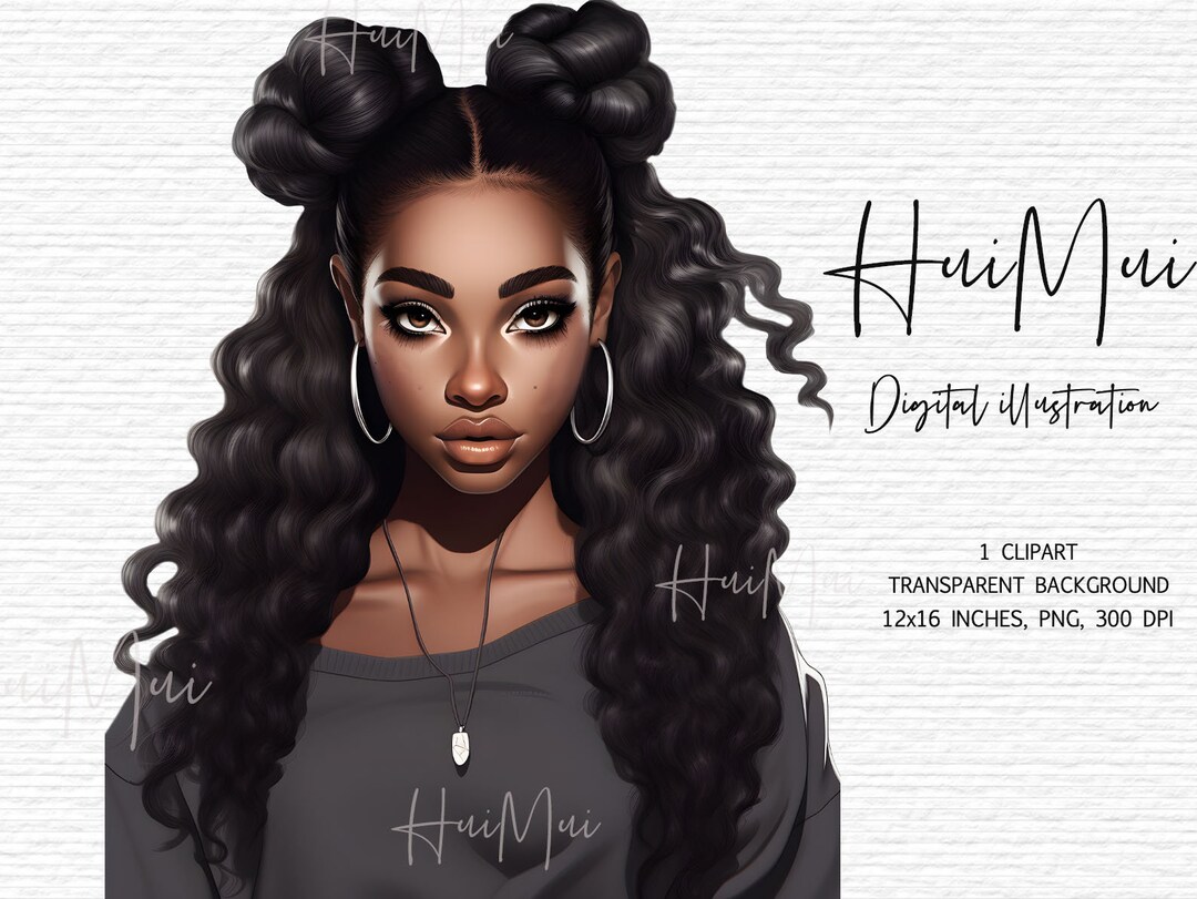 Melanin Shades Afro Woman Decal, Melanin Clipart, Melanin Stickers ...