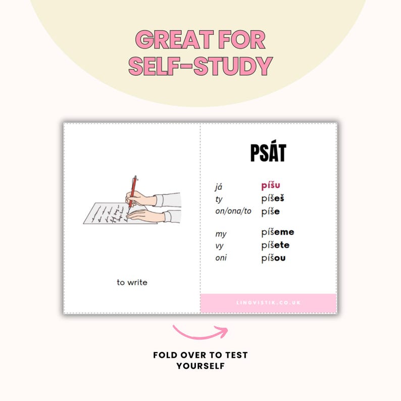 Czech Verb Conjugation Flashcards | Learn Czech for Beginners ...