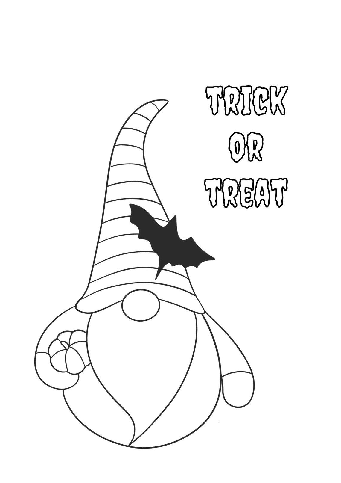 Gonk Halloween Colouring Pages. Digital Download. Instant - Etsy