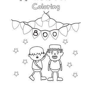 Halloween Colouring Pages. Digital Download. Instant Download. Print ...