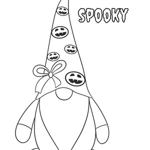 Gonk Halloween Colouring Pages. Digital Download. Instant Download ...