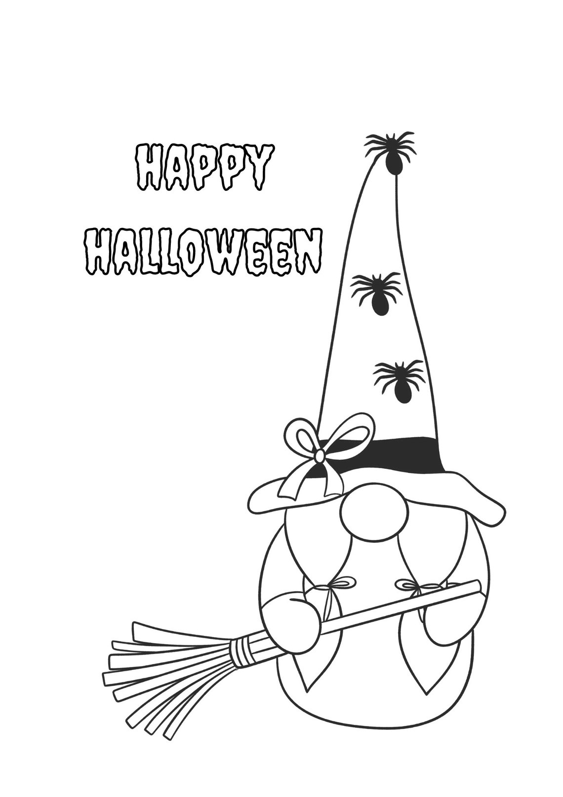 Gonk Halloween Colouring Pages. Digital Download. Instant Download ...