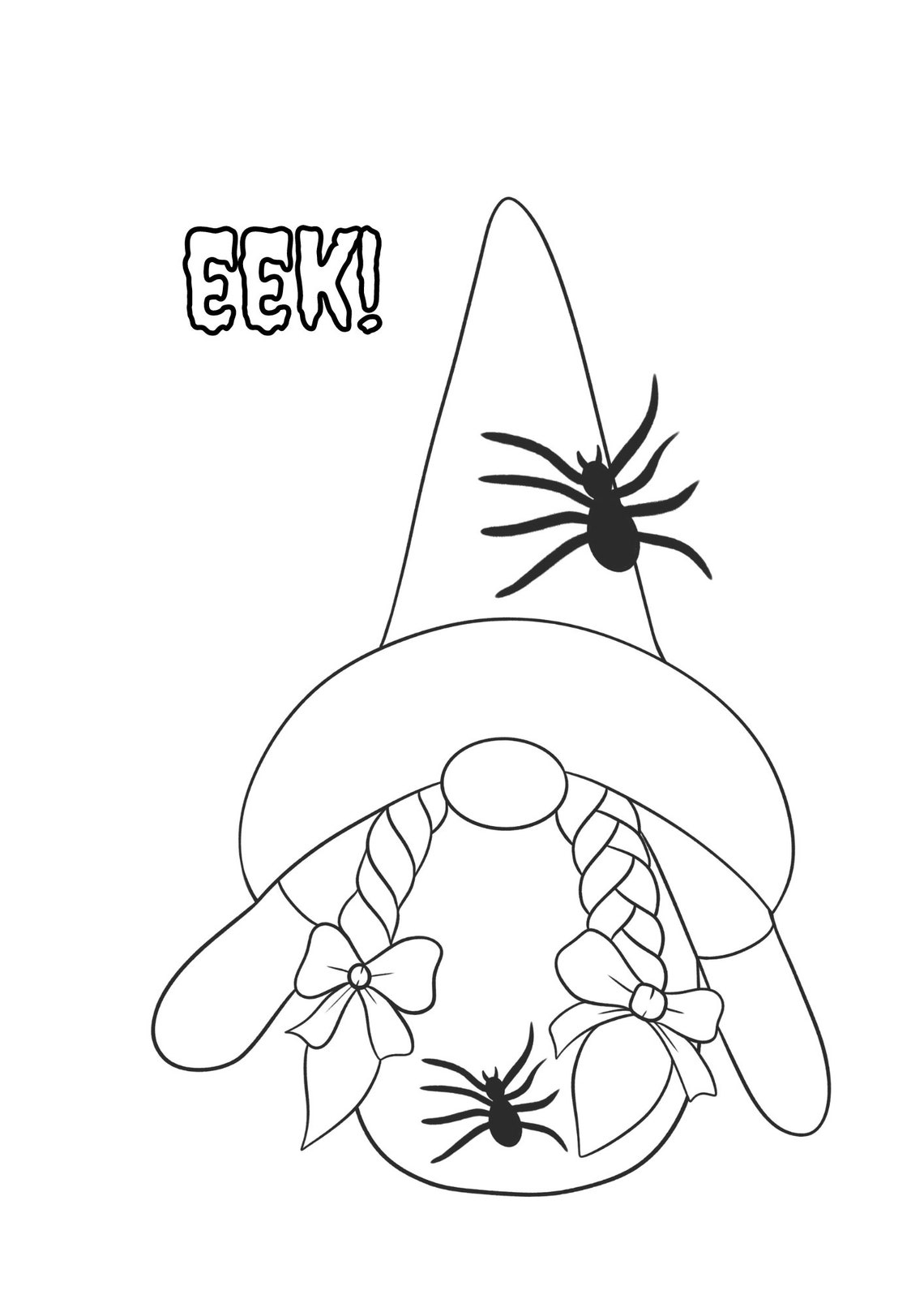 Gonk Halloween Colouring Pages. Digital Download. Instant - Etsy