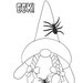 Gonk Halloween Colouring Pages. Digital Download. Instant - Etsy