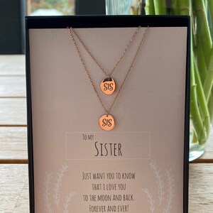 Gold Plated Sister Necklace Set, Matching Sisters, Big Sis Charm ...