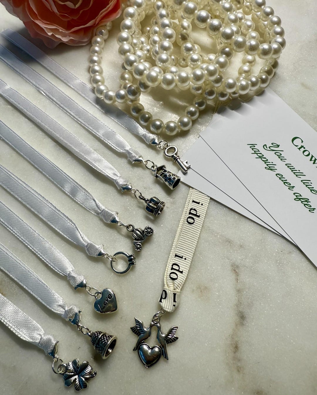 Bridesmaids Cake Pull Charms, Victorian Fortune Tradition, Keepsake ...