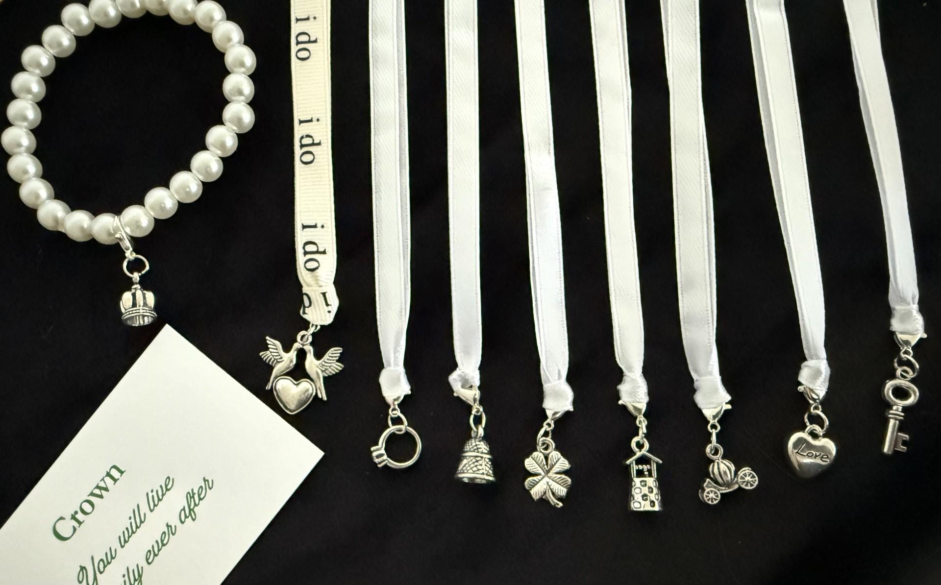 Bridesmaids Cake Pull Charms, Victorian Fortune Tradition, Keepsake ...