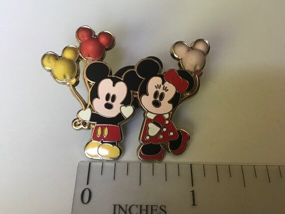 Vintage Mickey Mouse and Minnie Mouse Pin, Official D… - Gem
