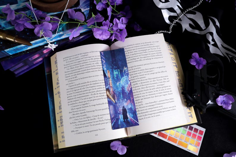Cyberpunk Bookmark | Futuristic Reading Accessory | Geek, Sci-fi ...
