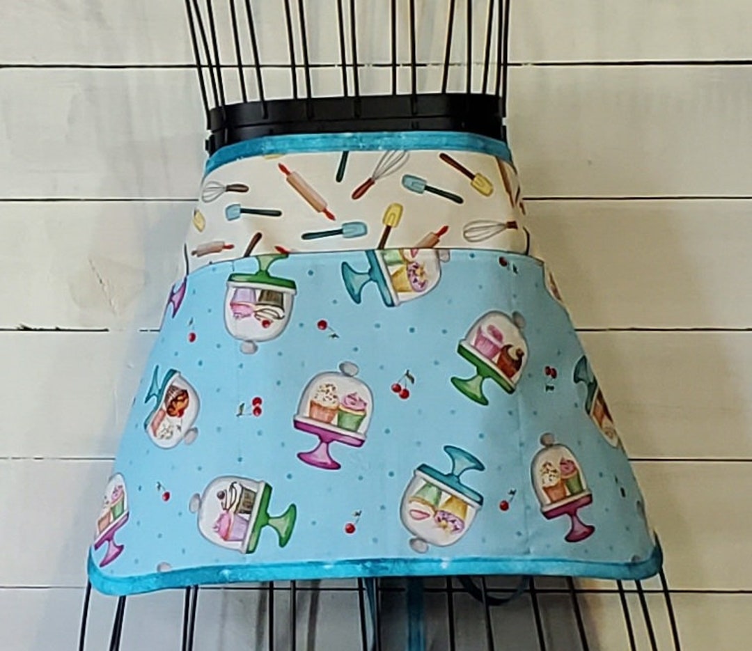 Waitress Apron, Cupcakes Apron, Cute Apron, Teacher Waist Apron, Work ...