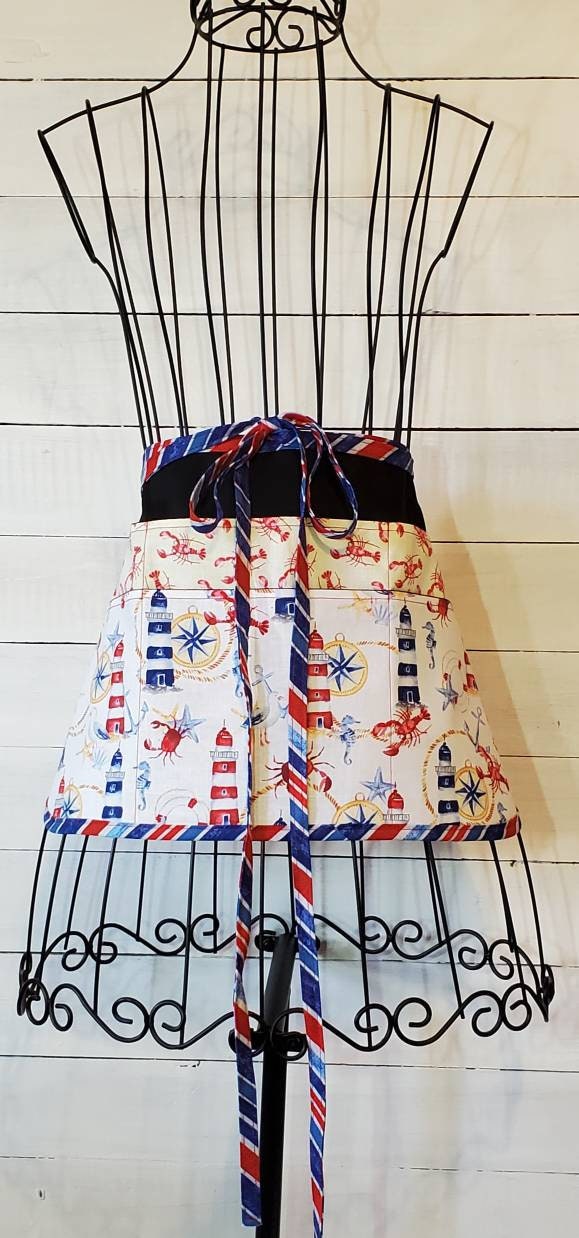 Nautical Lobster Crab Seafood Waitress Server Farmers Market Teacher ...