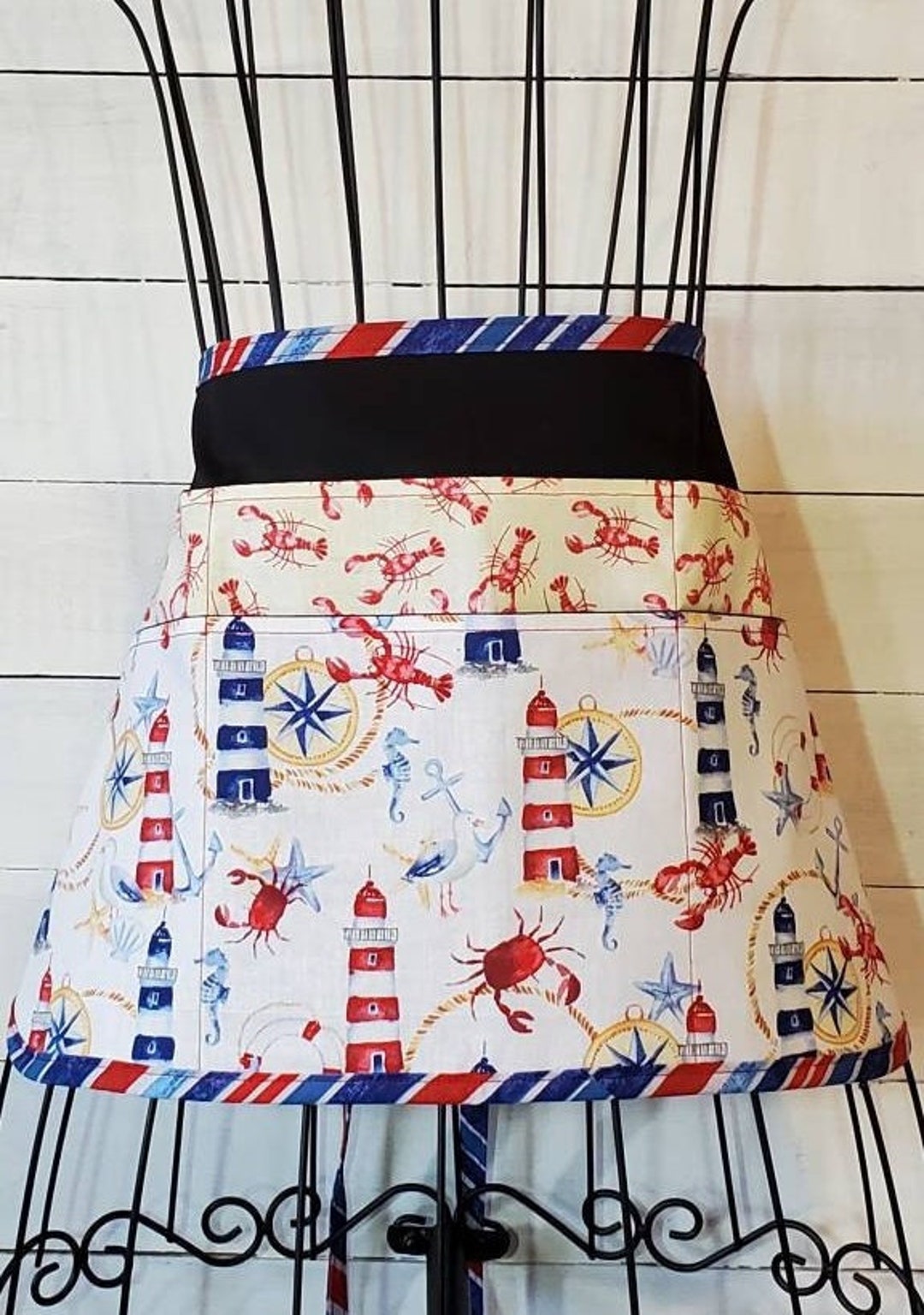 Nautical Lobster Crab Seafood Waitress Server Farmers Market Teacher ...