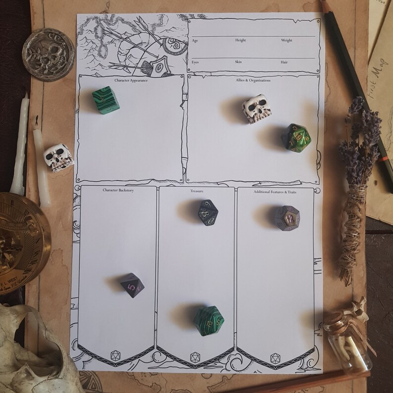 Dungeons and Dragons Character Sheets - Etsy