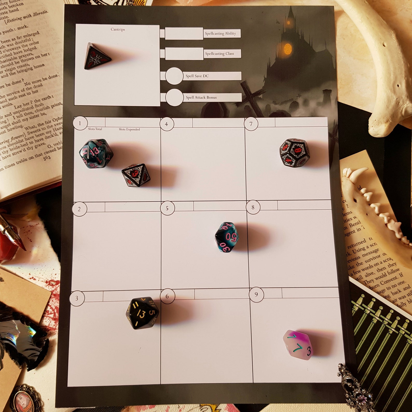 Gothic Horror Themed Dungeons and Dragons 5E Character Sheet - Etsy