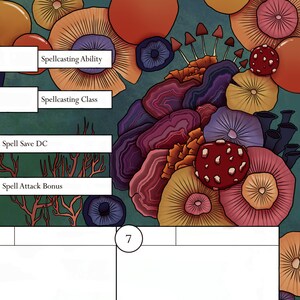 Botanical Themed Dungeons and Dragons 5E Character Sheet - Etsy