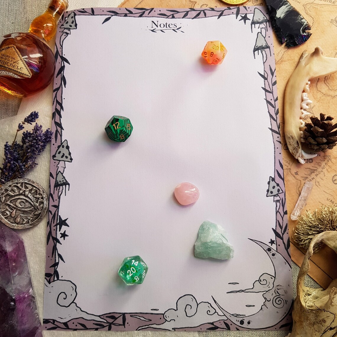 Dungeons and Dragons Session Note Template - Etsy