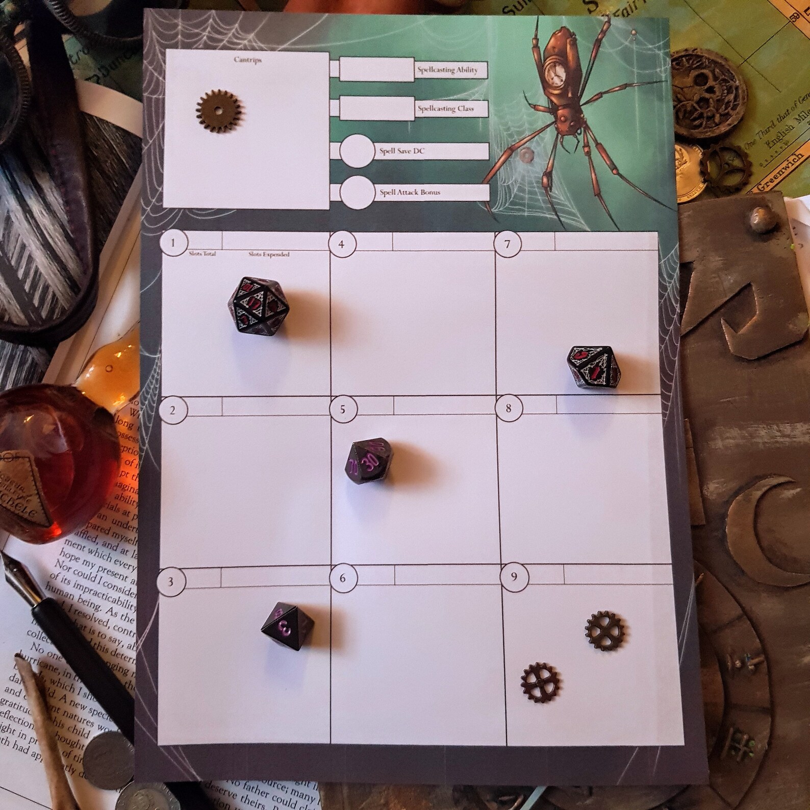 Steampunk Themed Dungeons and Dragons 5E Character Sheet - Etsy