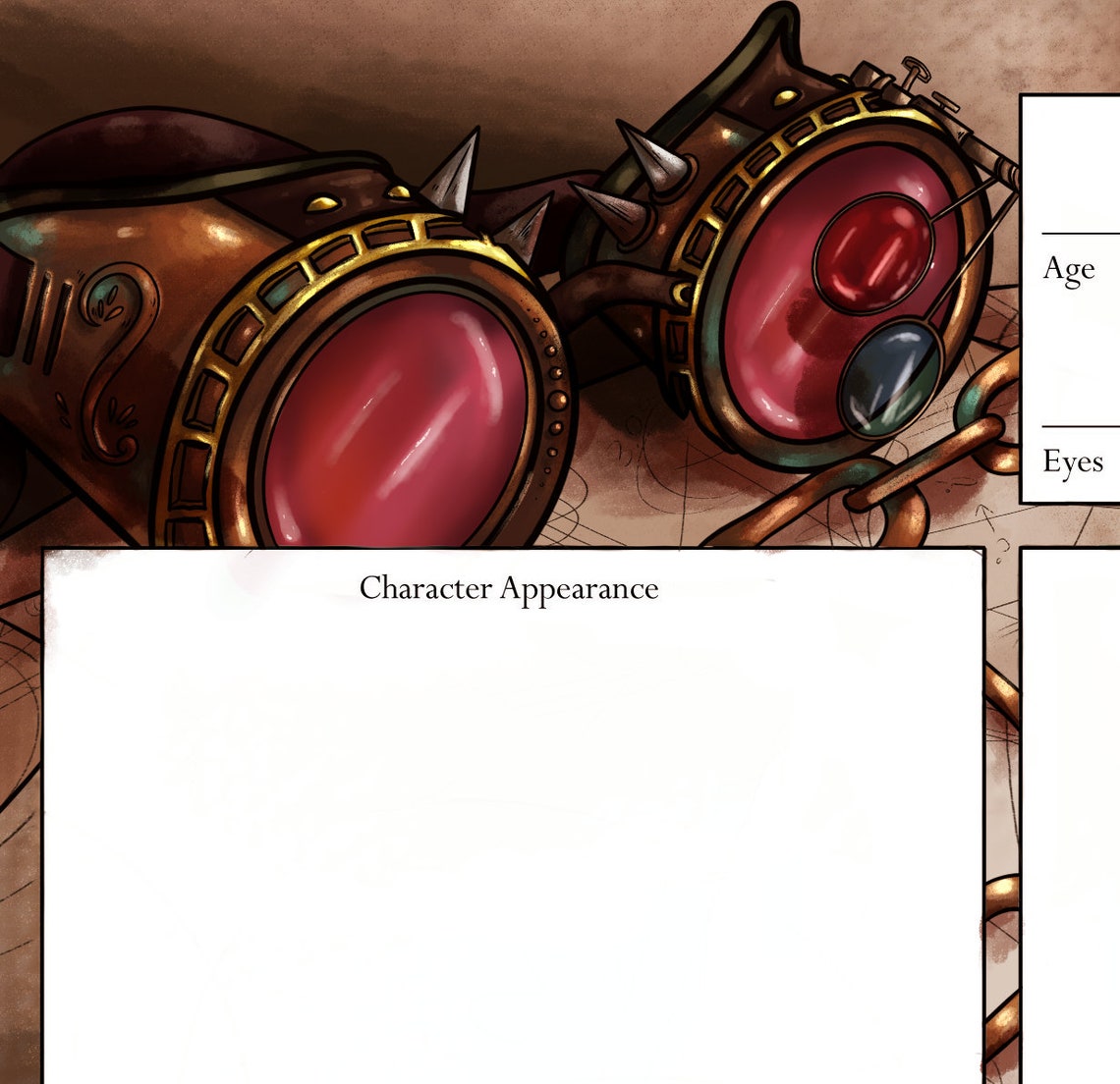 Steampunk Themed Dungeons and Dragons 5E Character Sheet - Etsy