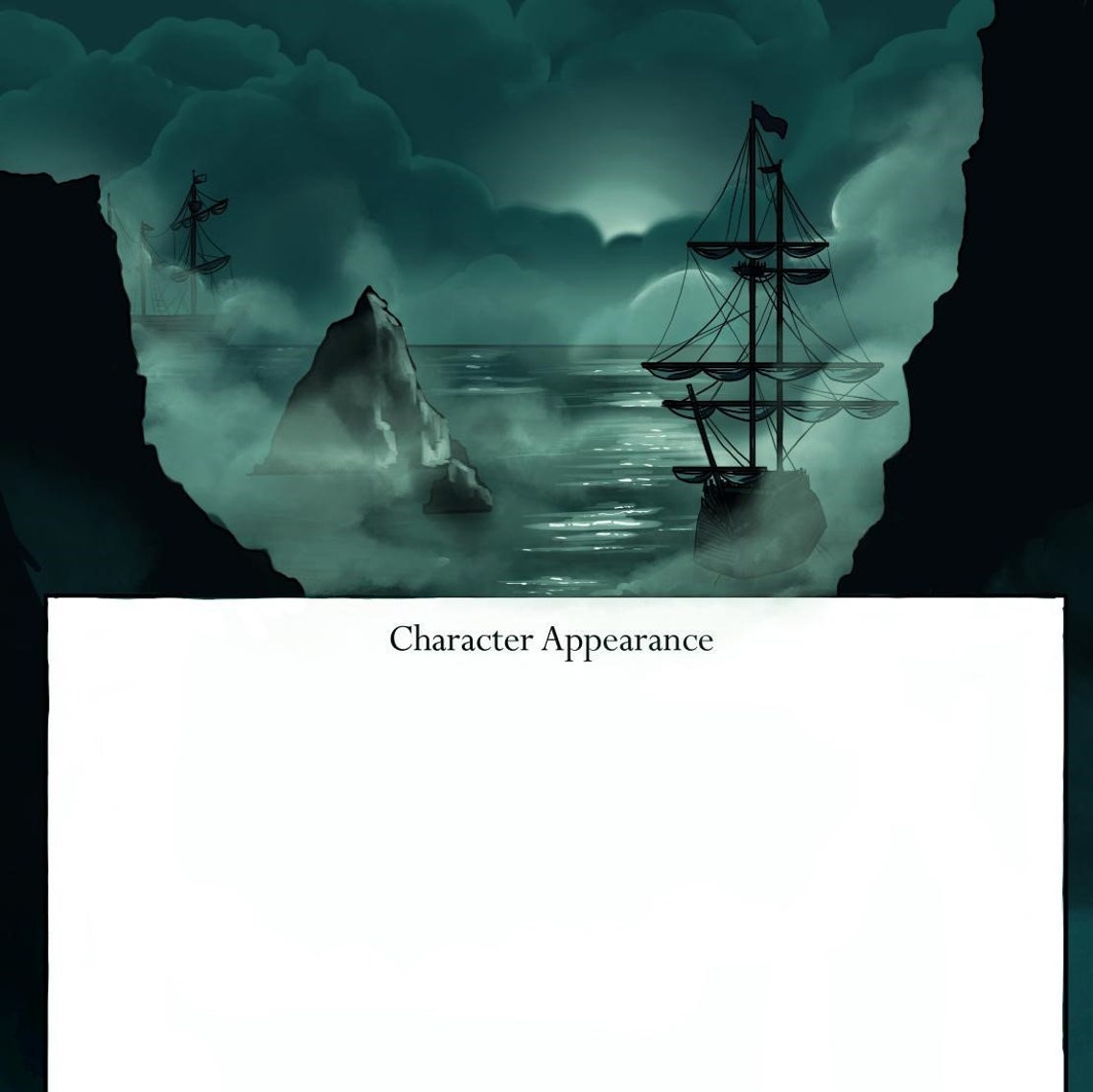 Ocean Themed Dungeons and Dragons 5E Character Sheet - Etsy