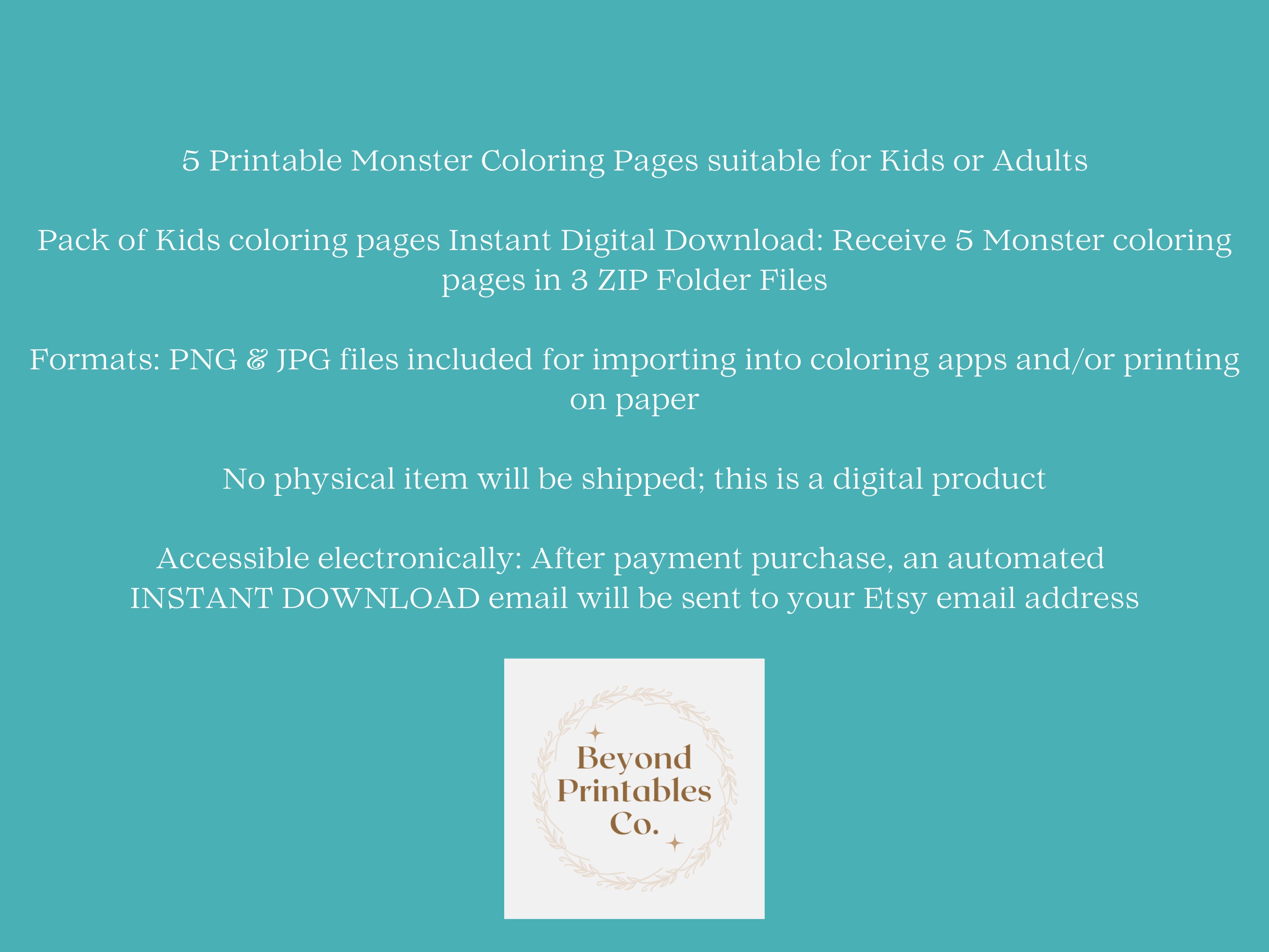 Printable Monster Coloring Pages, Activities for Kids, Toddlers ...